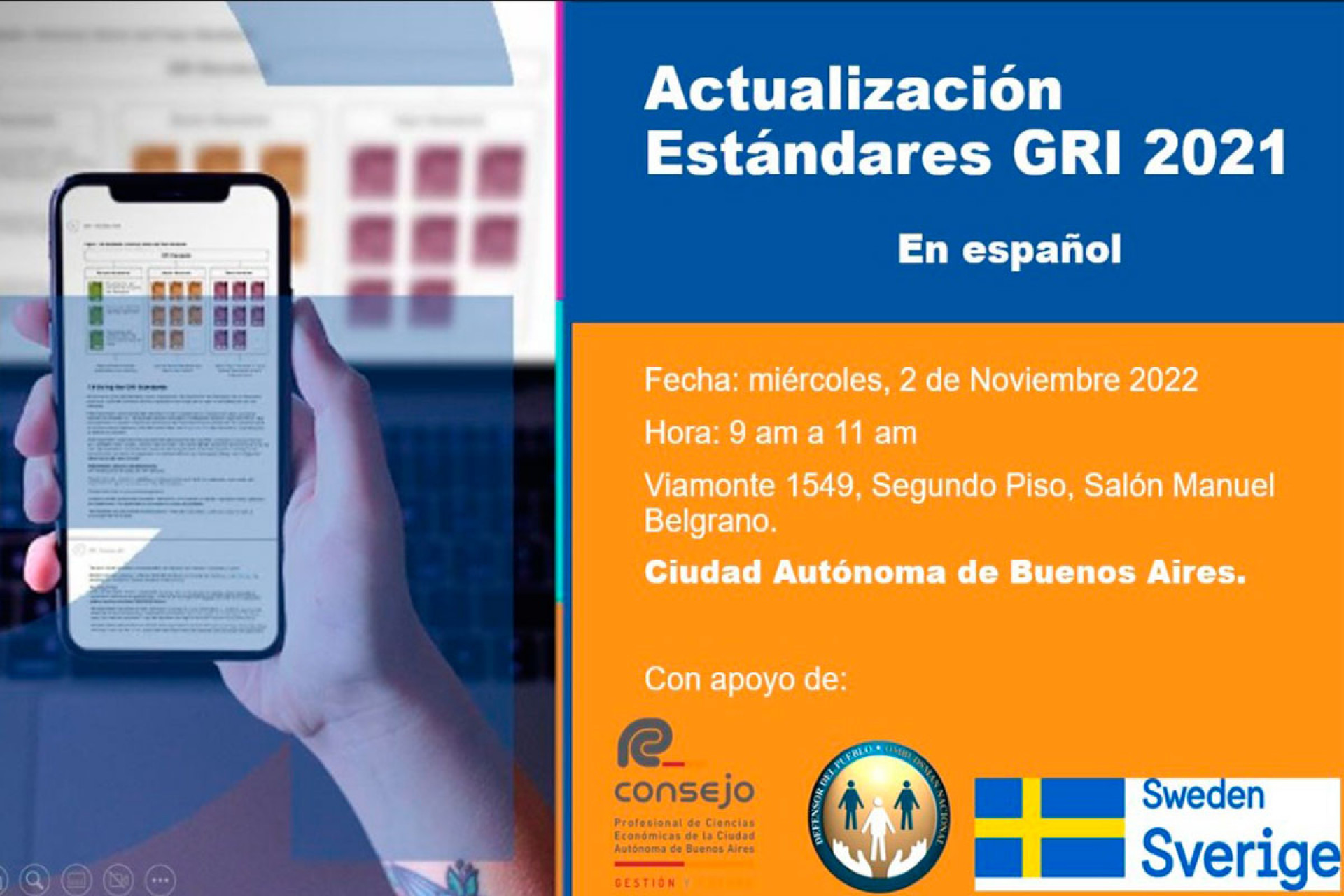 Vení a la actividad sobre Actualización Estándares GRI 2021 | Consejo